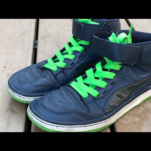 Puma | Shoes | Puma Royal High Evo Cup Blue High Top Sneakers | Poshmark